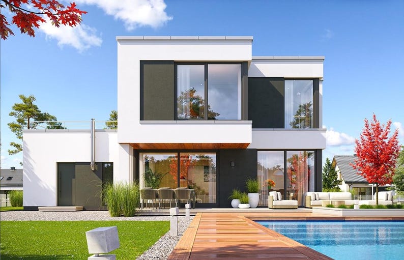 Modern Family Home Design Plan 14m X 16m Elegant and Spacious W ...