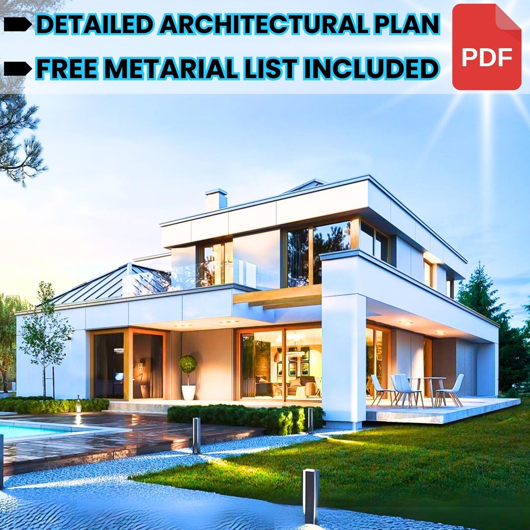 Modern Family House Plan 17m X 20m - Modern Floor Plans, 4 Bedroom 235 ...