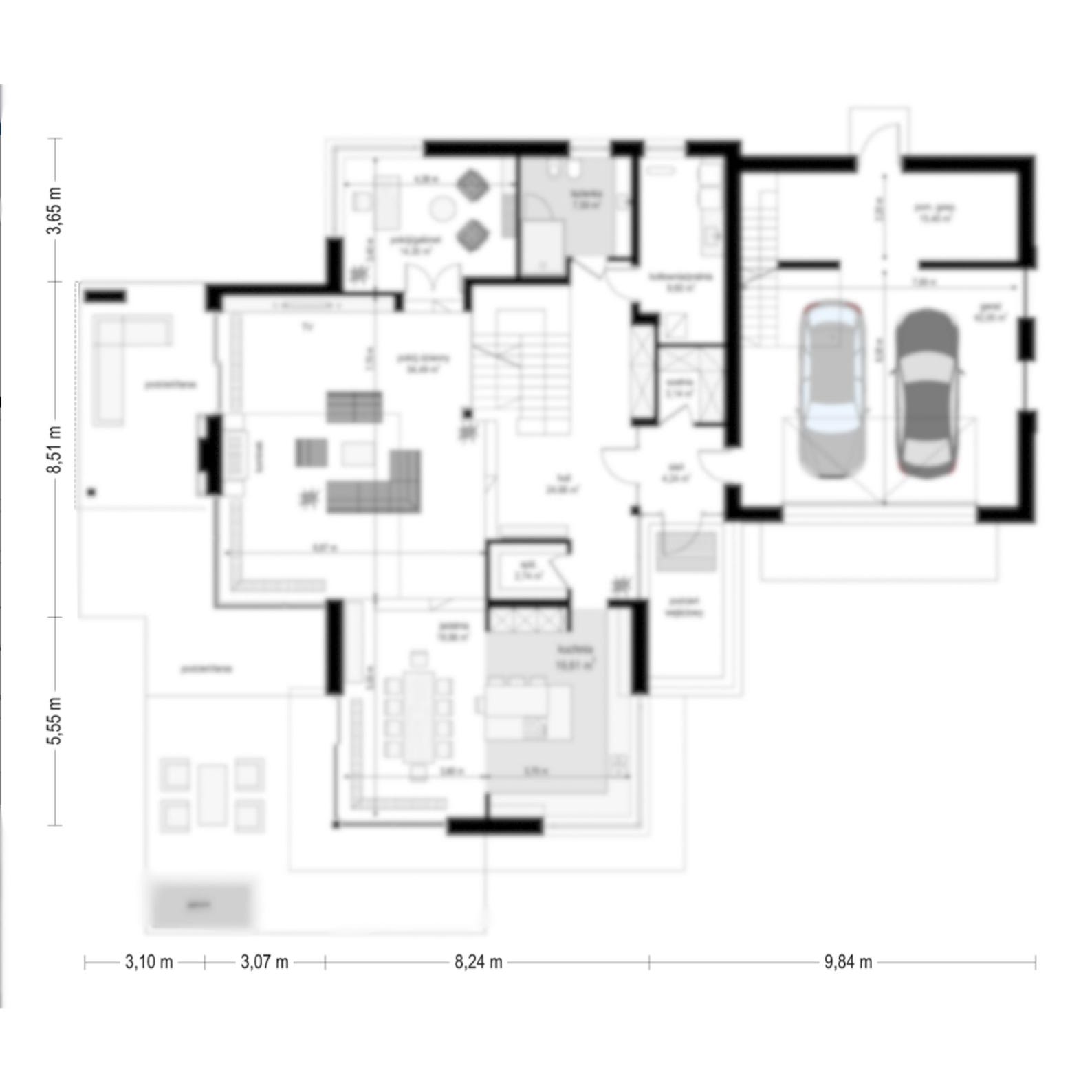 Modern Family House Plan 17m X 21m- Modern Floor Plans, 4 Bedroom 350 ...