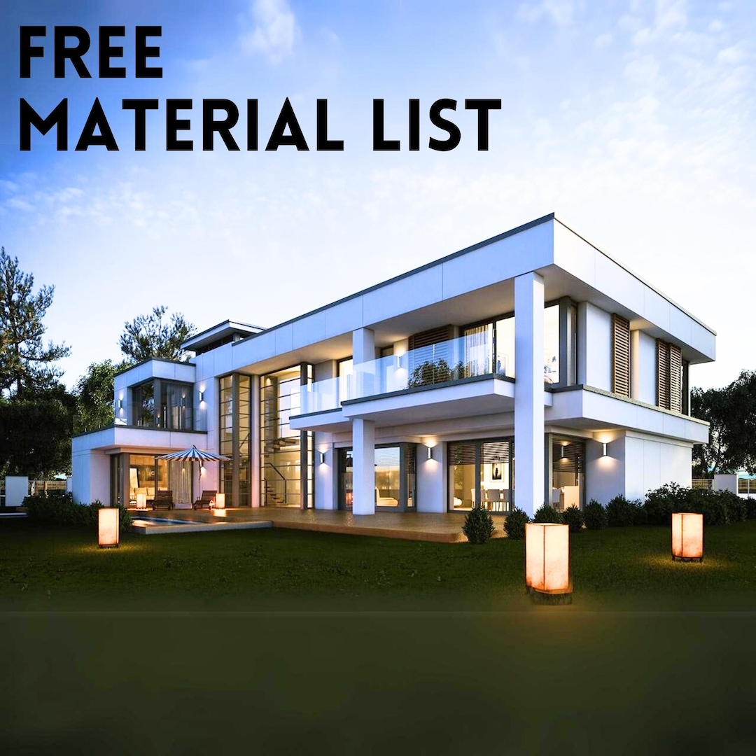 65x78ft - 4 Bedroom - Two Story Modern House Plan - Modern Architecture ...