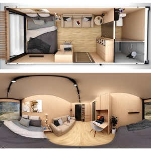 Container Hotel Module 12 Units - 2.5m X 6m , Modern Floor Plans ...