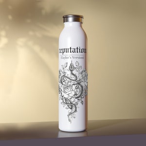 Reputation taylor's Version Taylor Swift Slim Water Bottle - Etsy