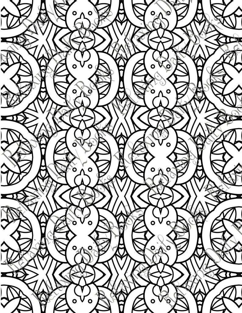 Intricate and Relaxing Adult Coloring Book for Gel Pen Users Complex ...