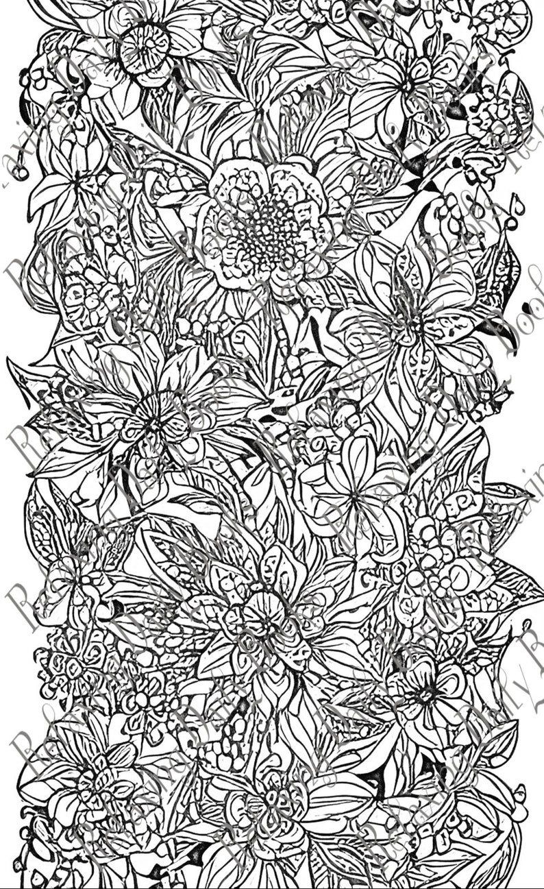 Intricate and Relaxing Adult Coloring Book for Gel Pen Users Complex ...