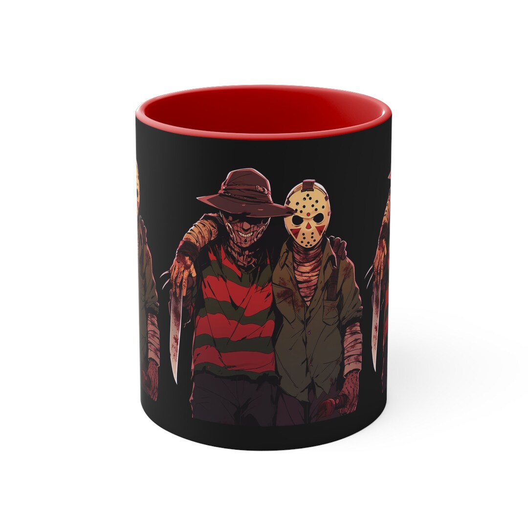 Jason Voorhees and Freddy Krueger Accent Coffee Mug, 11oz - Etsy
