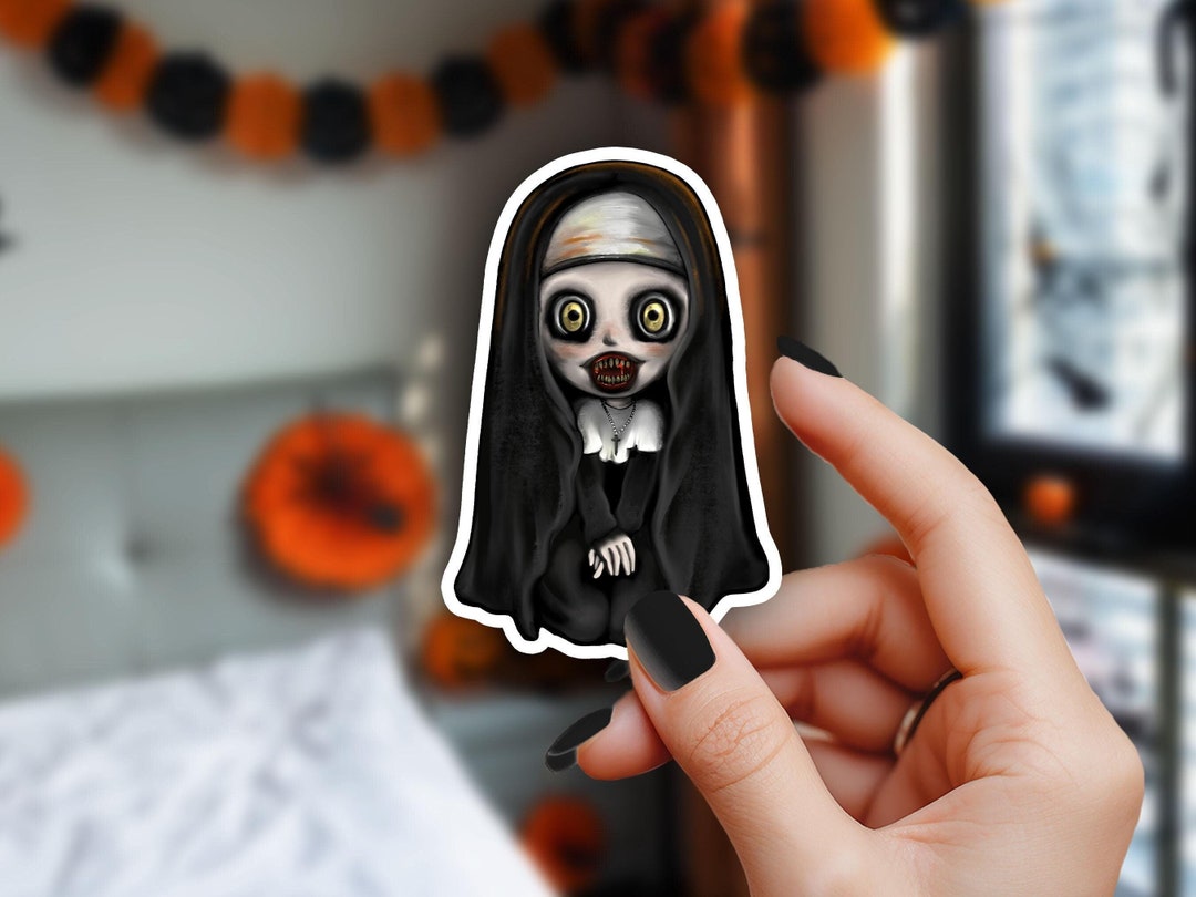 The Nun Sticker, Halloween Sticker Laptop, Planners, Journaling ...