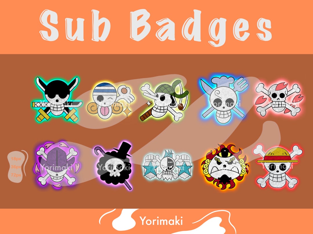 Pirate Flags Piece SUBS Badges Twitch - Etsy