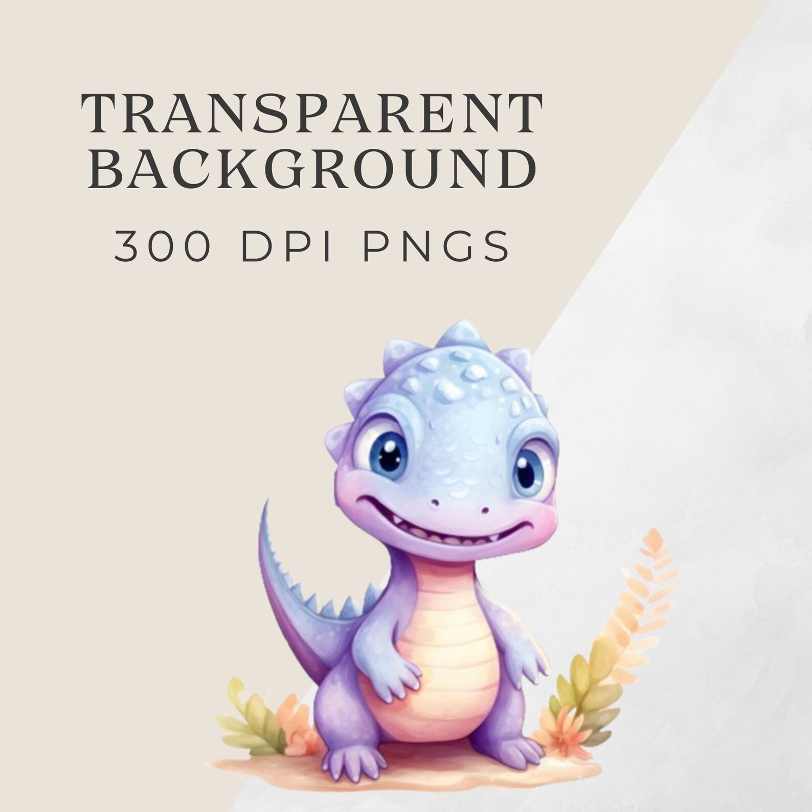Pastel Dinosaur Clipart,dinosaurs Watercolor Clip Art, Cute Dino PNG ...