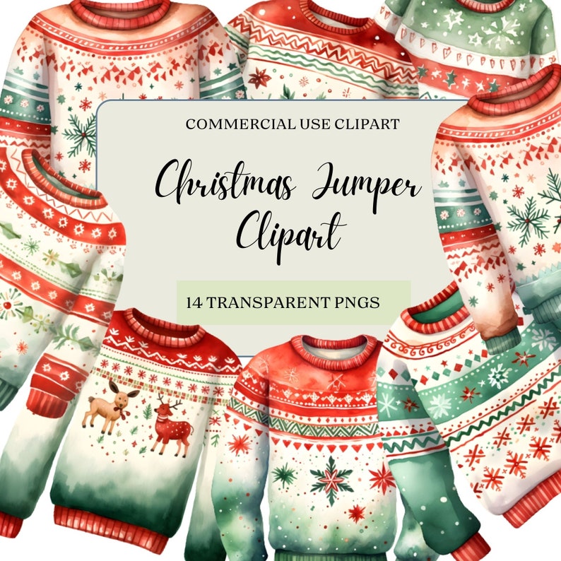 Christmas Jumper Clipart Png,ugly Christmas Sweaters Clipart,christmas ...