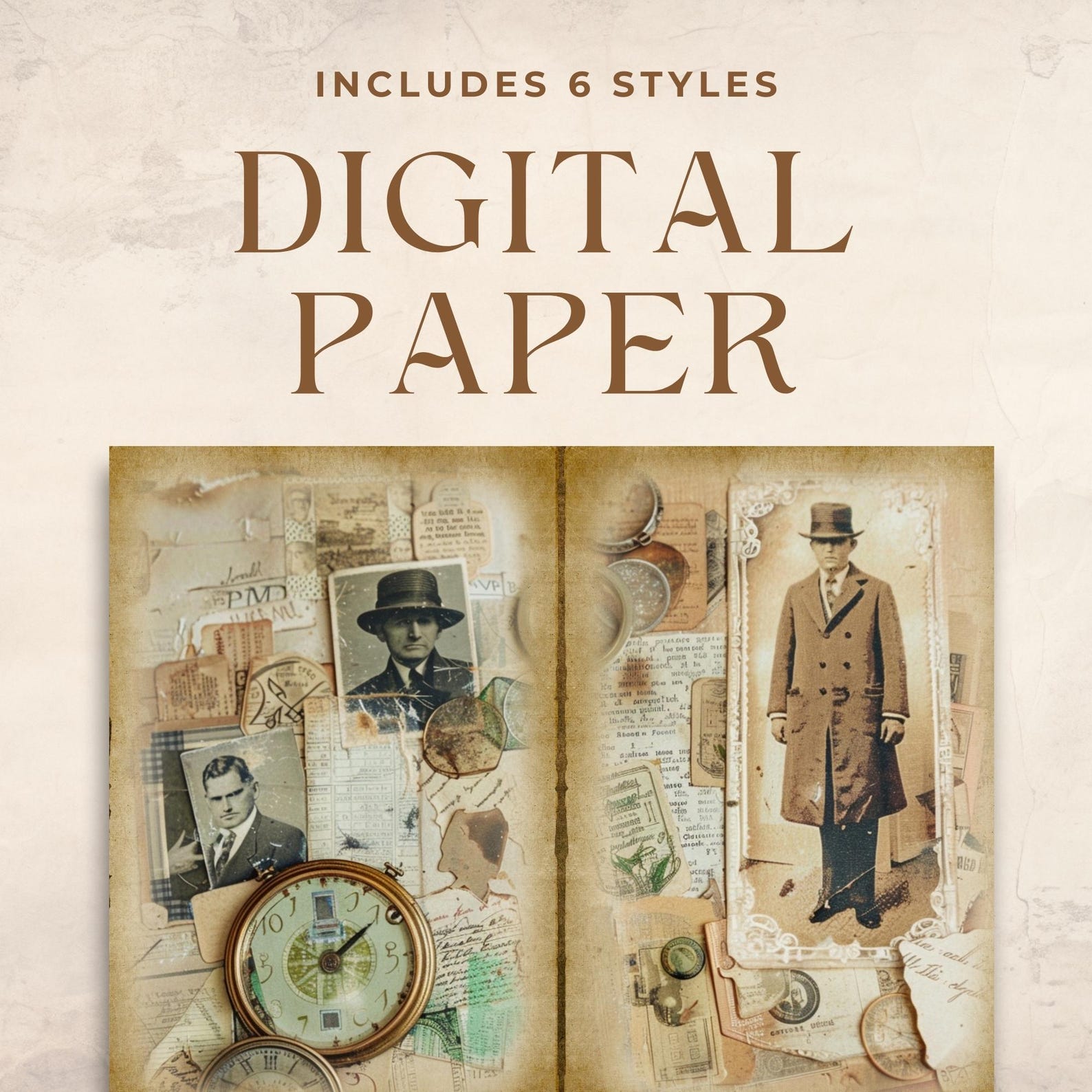 Detective Junk Journal Kit ,printable, Crime Junk Journal, Digital ...