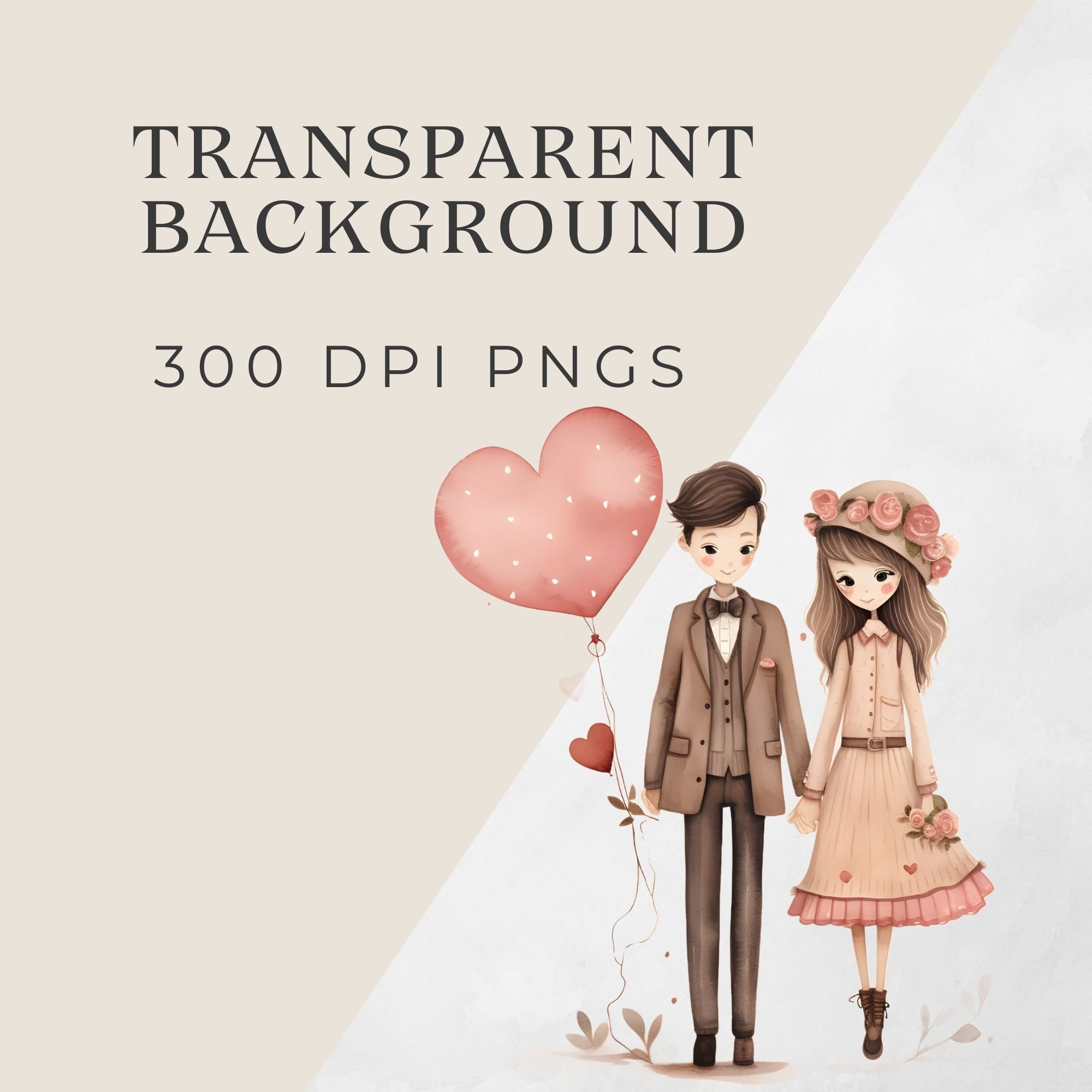 Watercolor Valentines Day Clipart Bundle, Boho Valentines Clipart ...