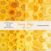 Digital Papers Bright Colors With,suns, Sunny Colors ,stylised Suns ...