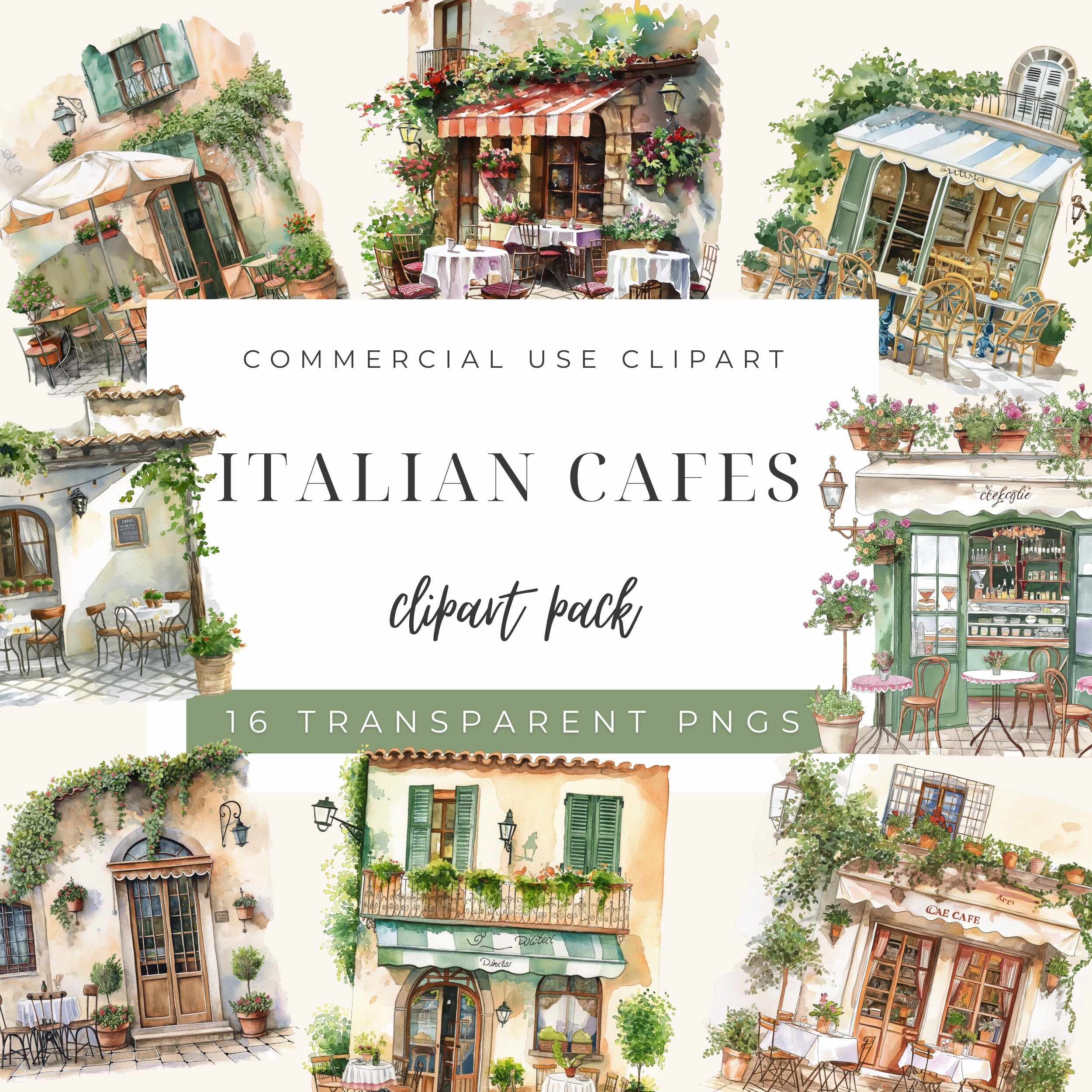 Italian Cafe Clipart