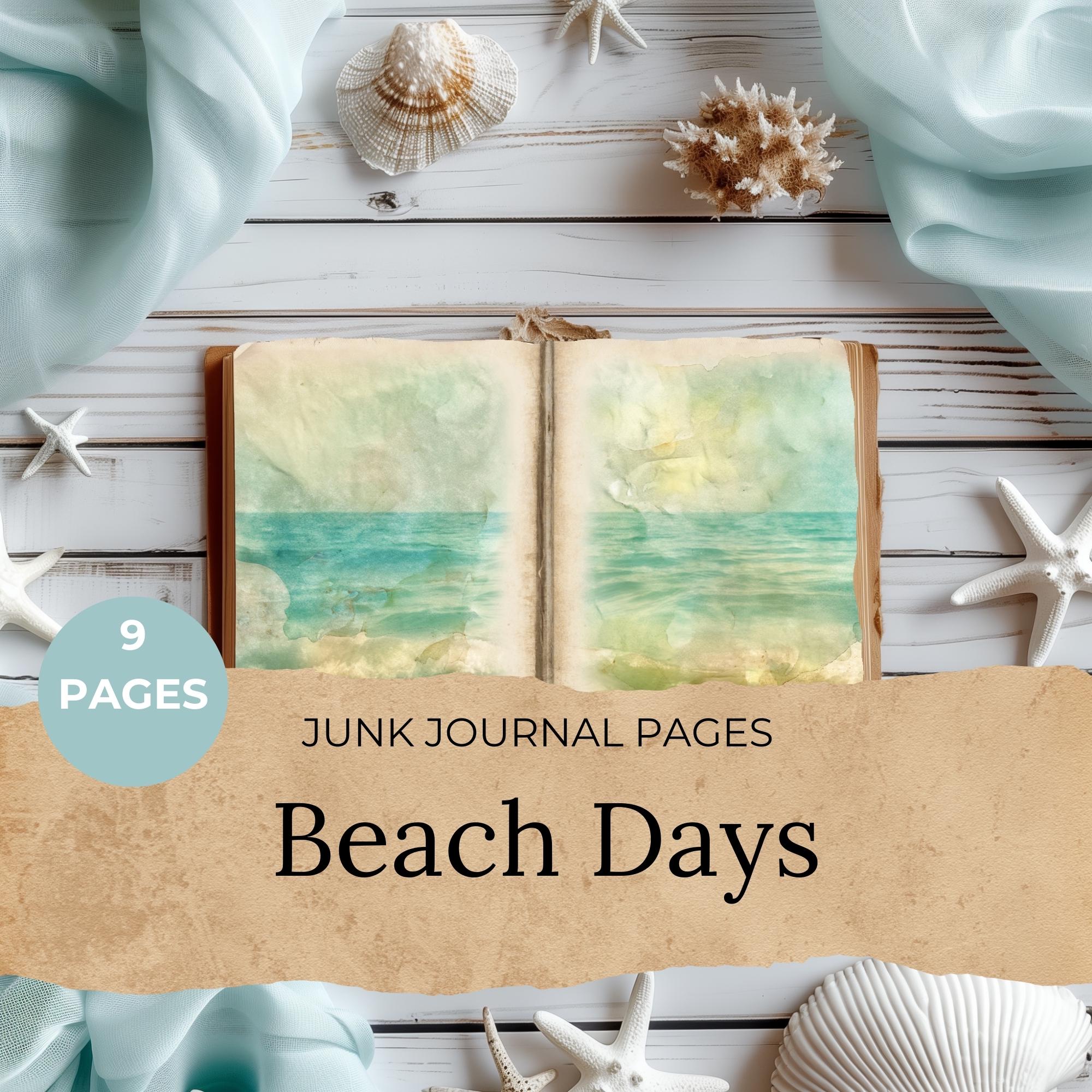 Beach Days Junk Journal Papers,ocean Junk Journal Kit,digital Summer ...
