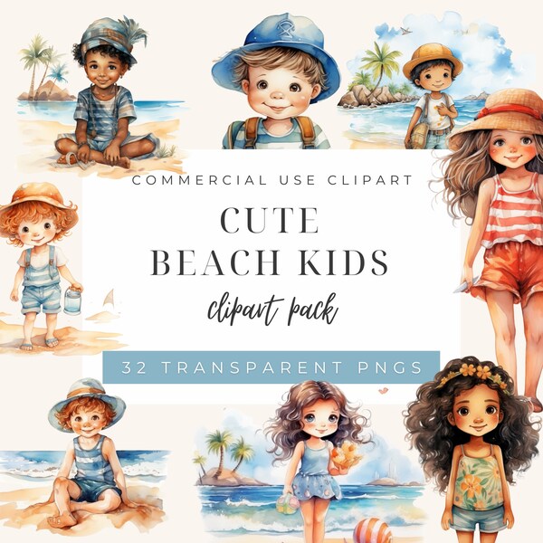Beach Girls Clipart - Etsy