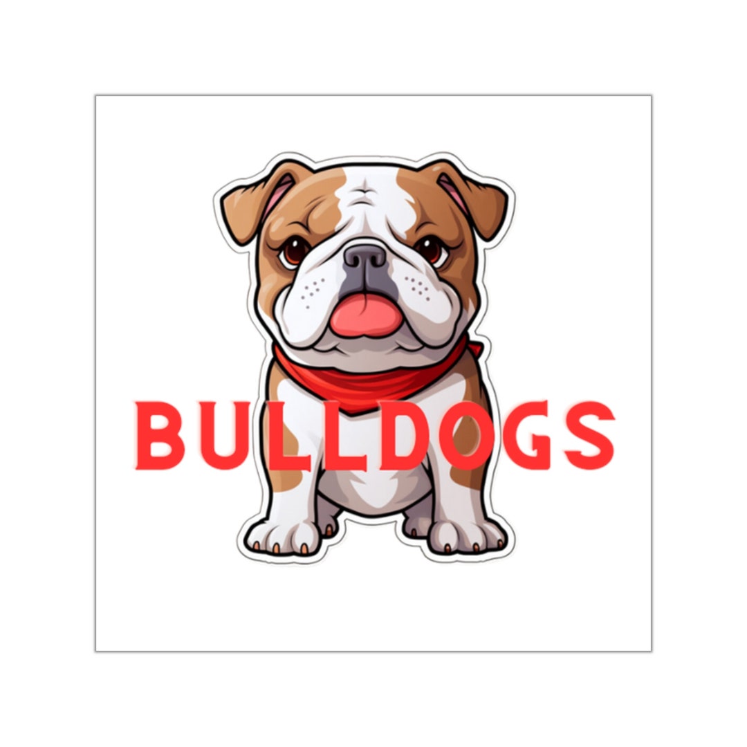 Bulldogs Vinyl Waterproof Sticker - Etsy