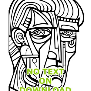 Picasso Faces Coloring Book: Unique Cubism Art, Adult & Teen (60 Pages ...