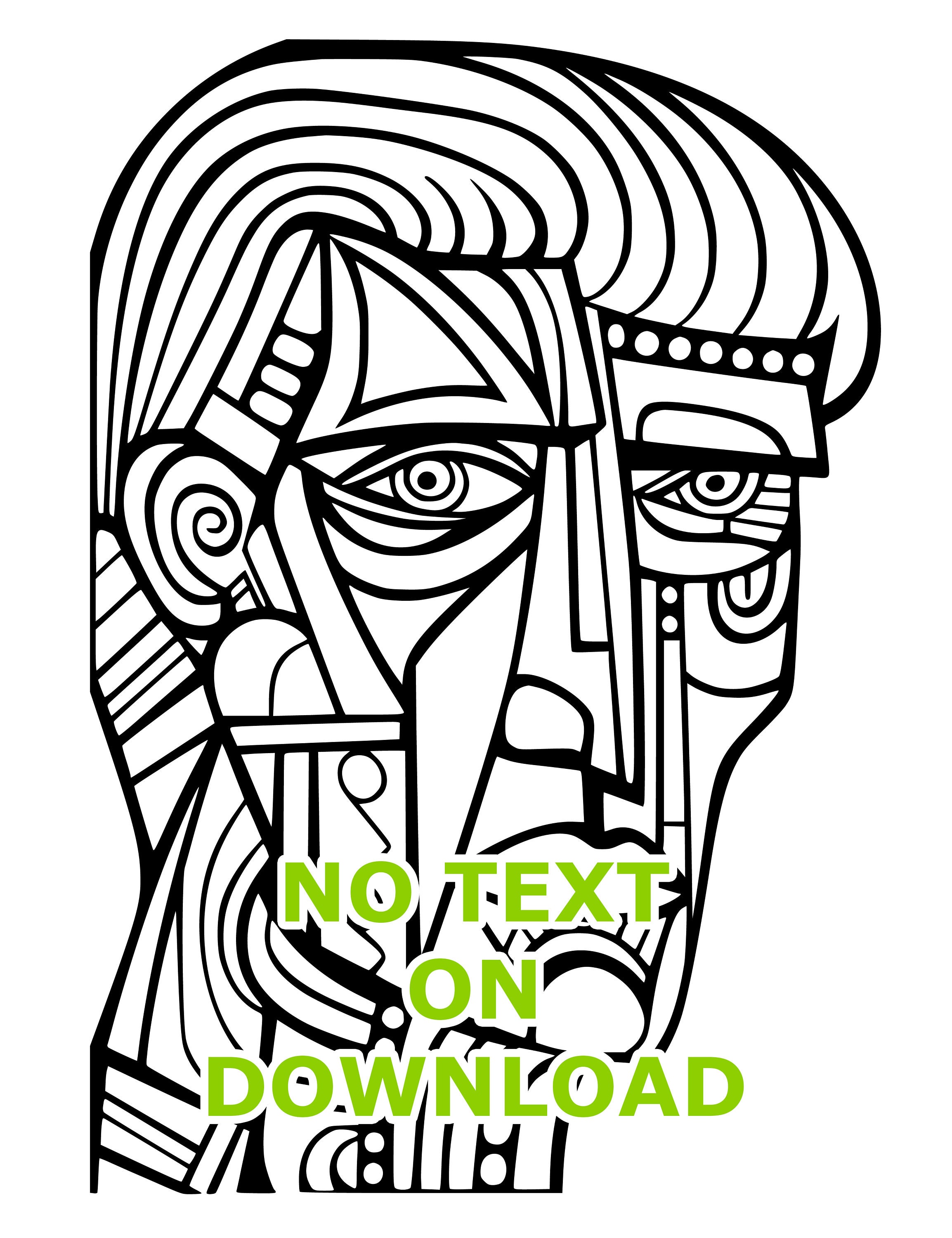 Coloring Book Pages: Faces! Picasso (60) / Adult Man Woman Diverse ...