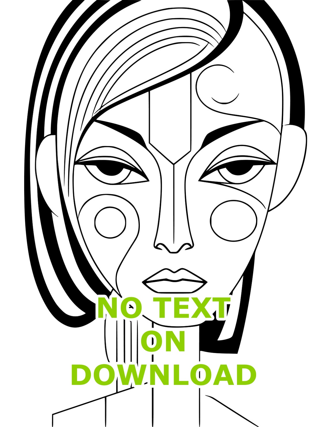 Picasso Faces Coloring Book: Unique Cubism Art, Adult & Teen (60 Pages ...