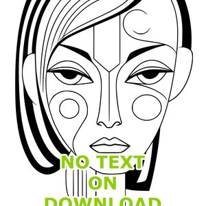 Picasso Faces Coloring Book: Unique Cubism Art, Adult & Teen (60 Pages ...