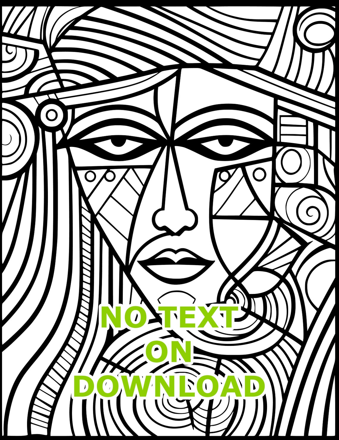 Picasso Faces Coloring Book: Unique Cubism Art, Adult & Teen (60 Pages ...
