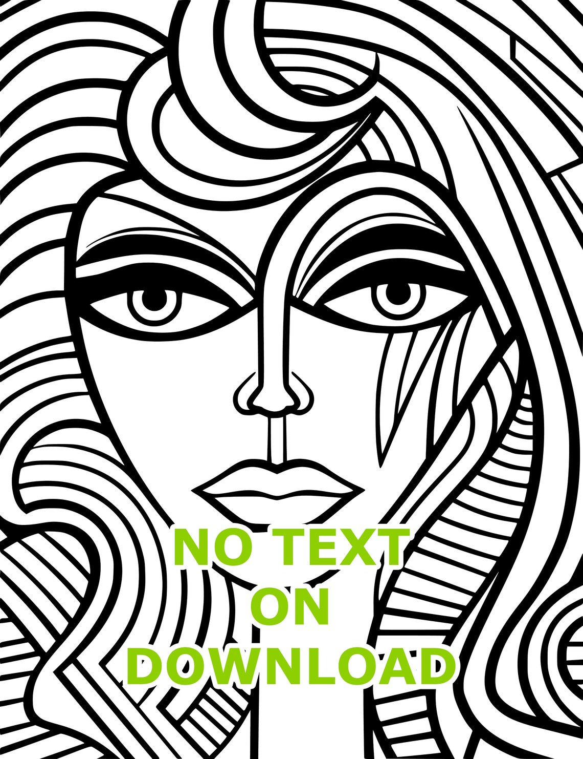 Coloring Book Pages: Faces! Picasso (60) / Adult Man Woman Diverse ...