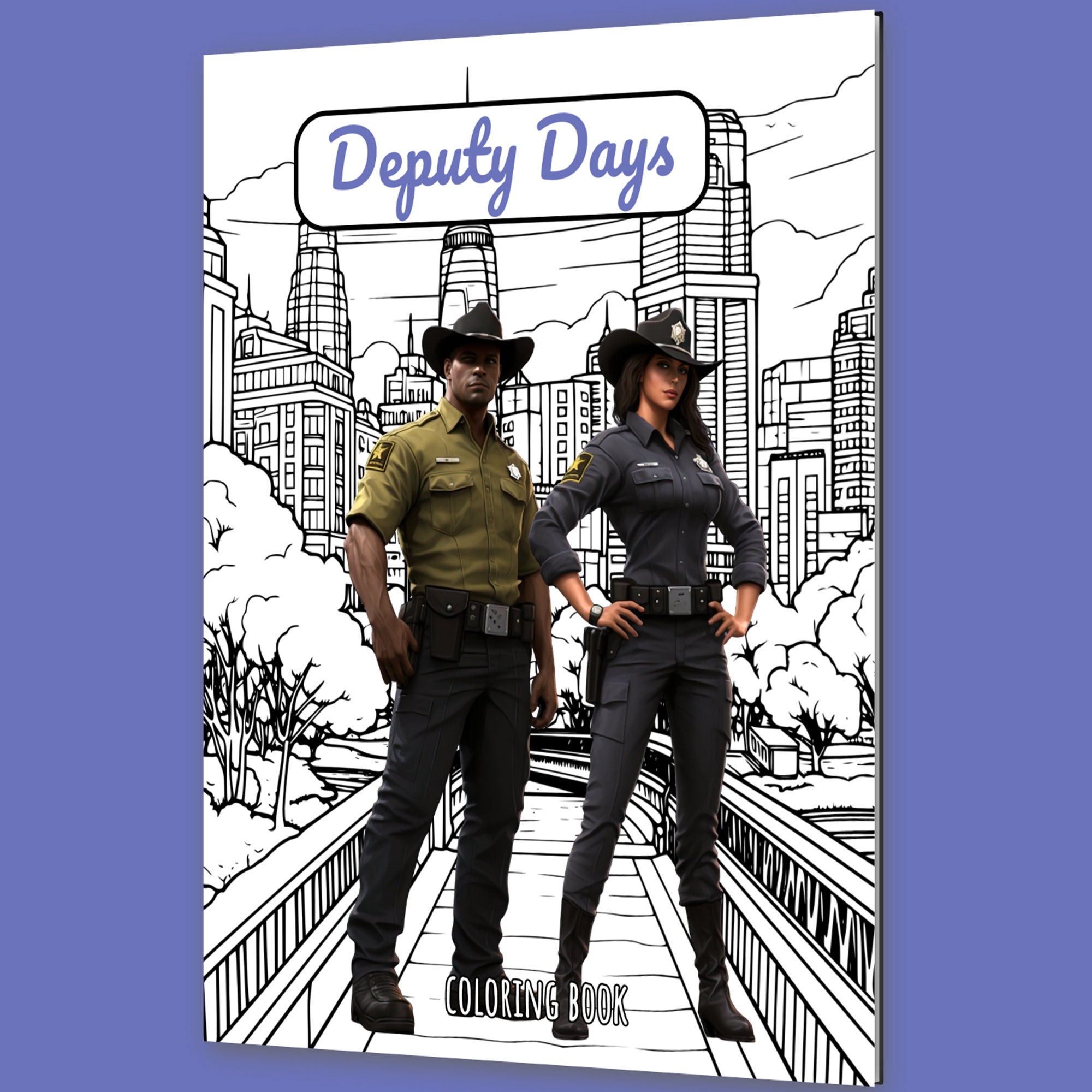 Coloring Book Pages : Deputy Days (30) / Sheriff Police Badge Officer ...