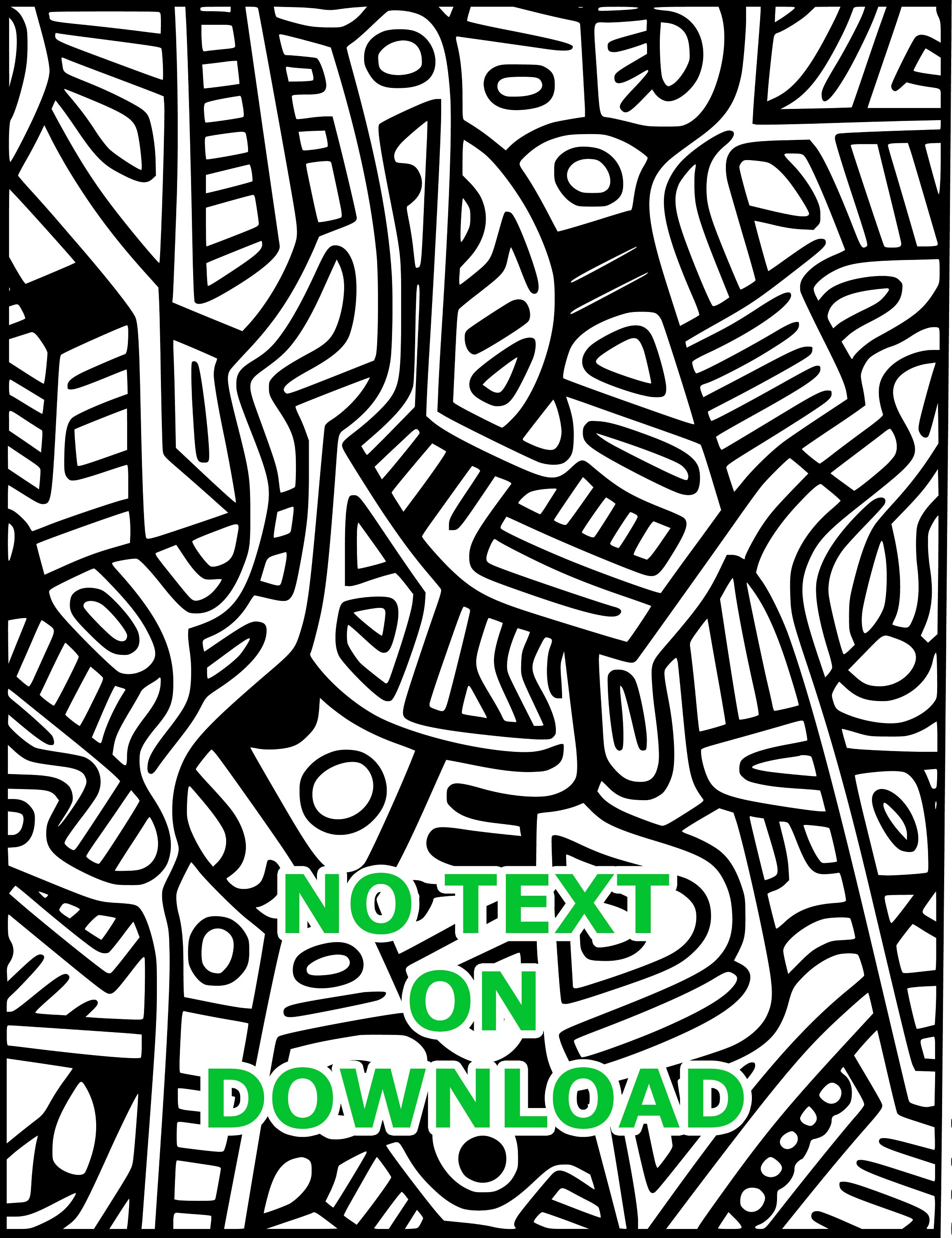 Coloring Book Pages : Abstract Fusion 112 / Adult Art Contemporary ...