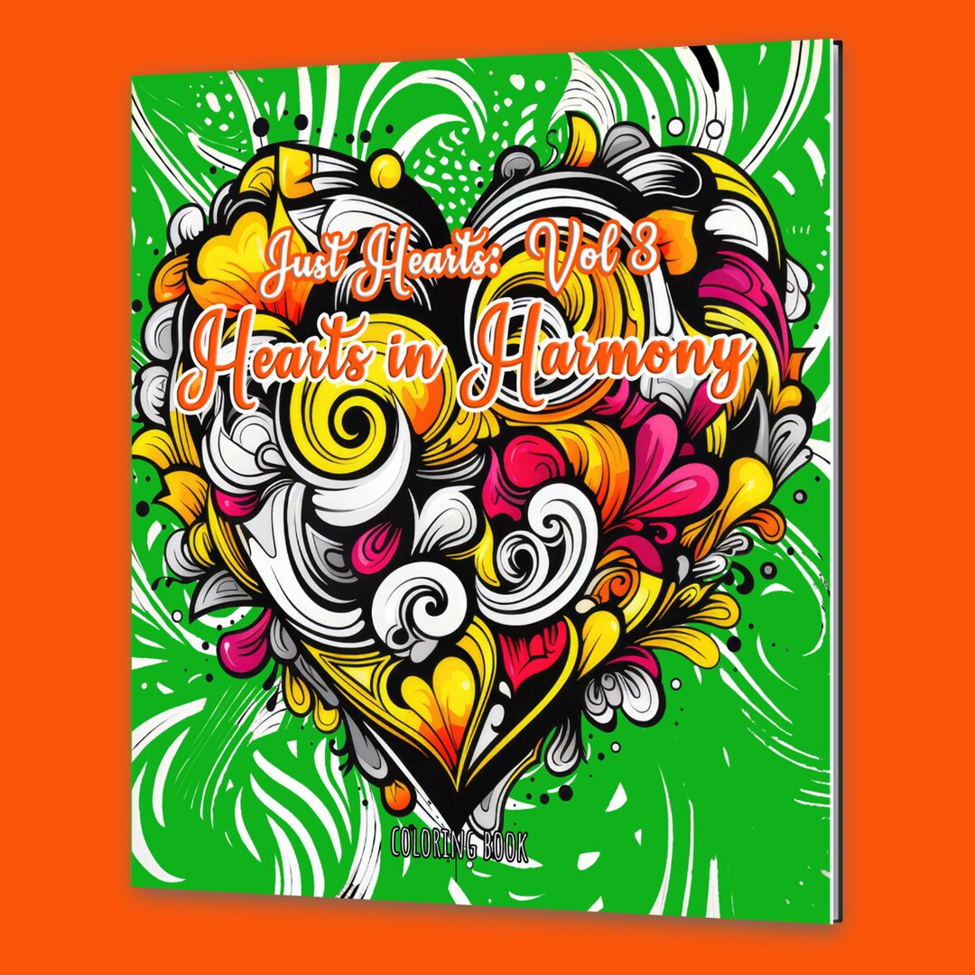 Coloring Book Pages : Vol 2 - Eclectic Hearts (55) / Heart Love Romance ...