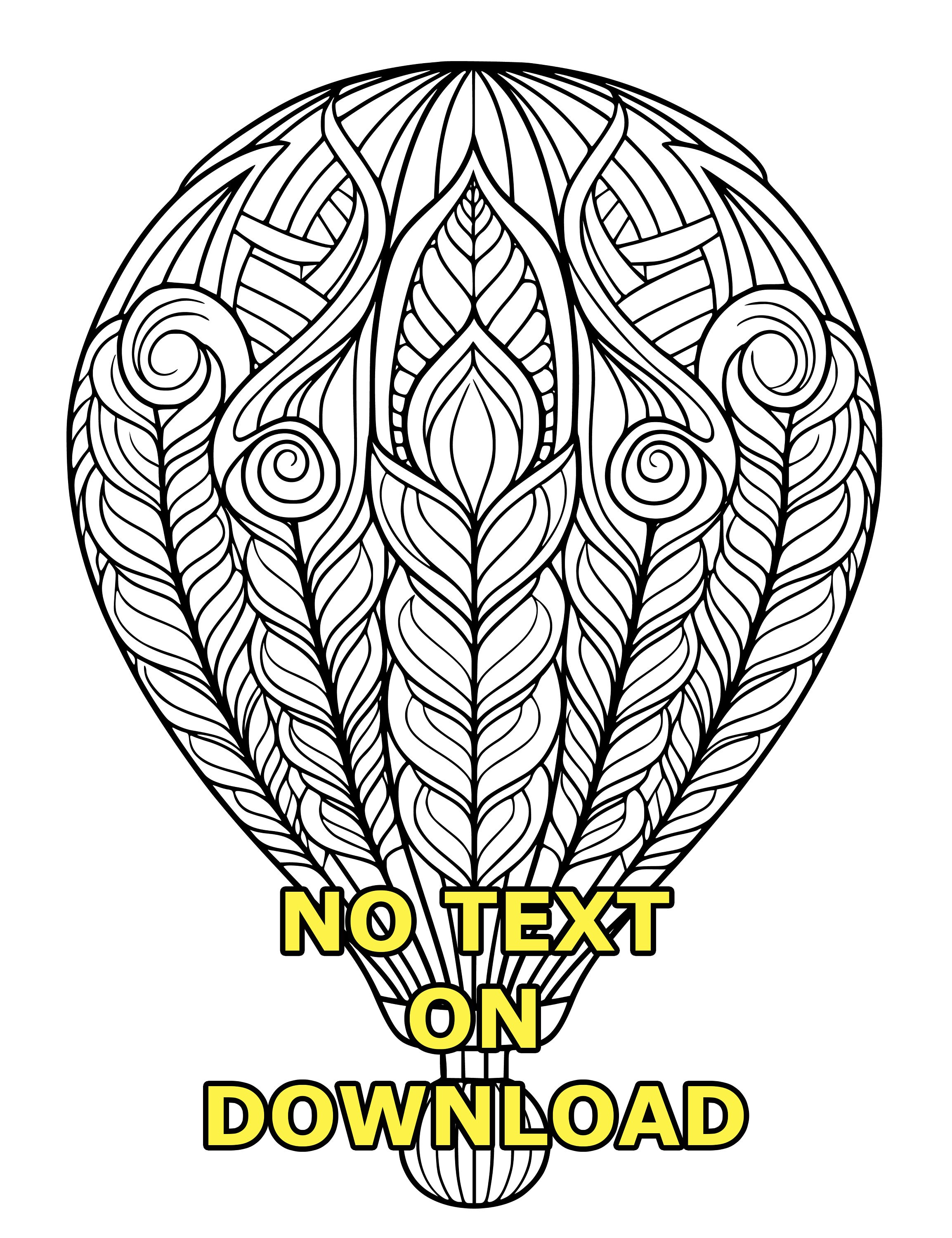 Coloring Book Pages : Up, Up, and Away - Hot Air Balloon Adventures ...