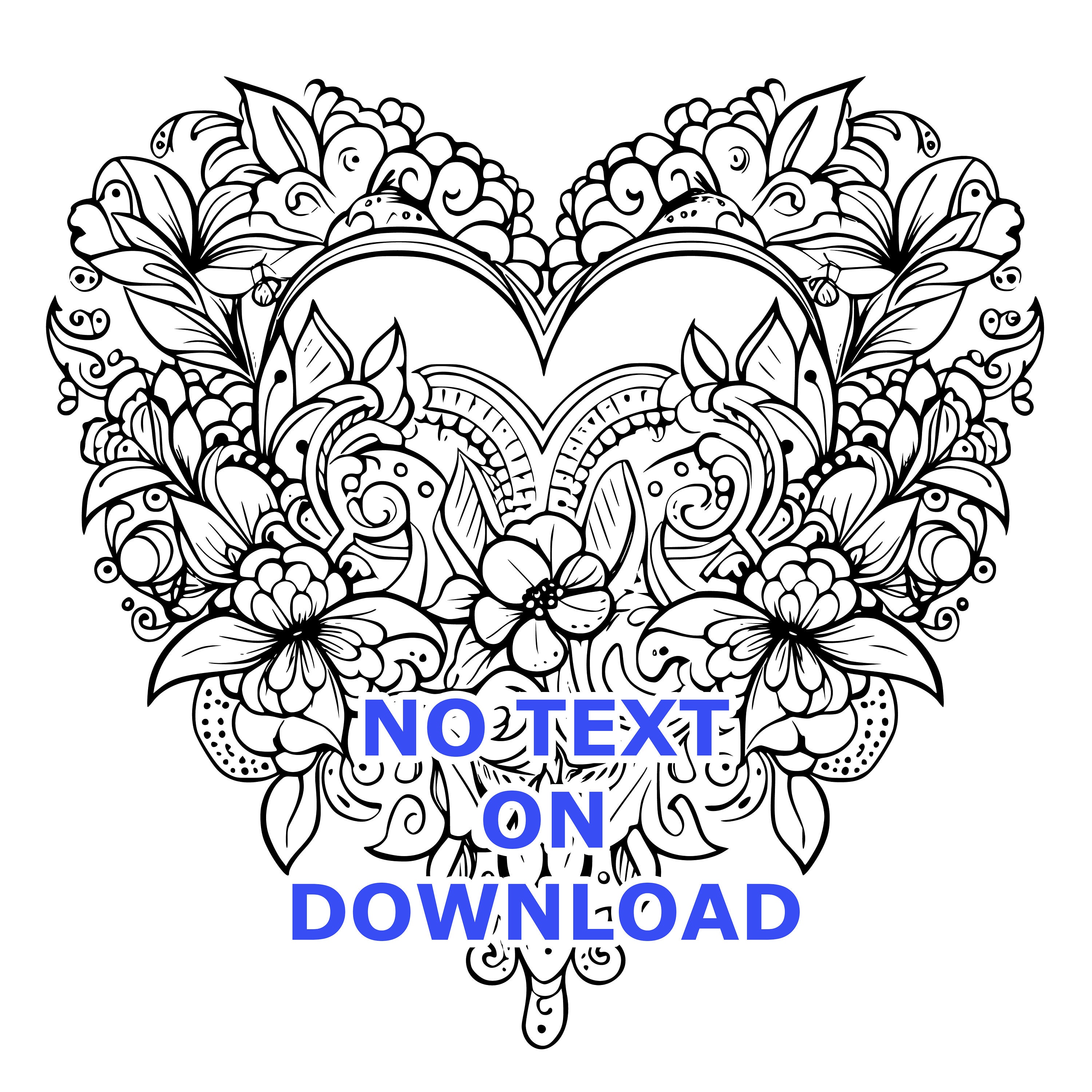 Coloring Book Pages : Vol 2 - Eclectic Hearts (55) / Heart Love Romance ...