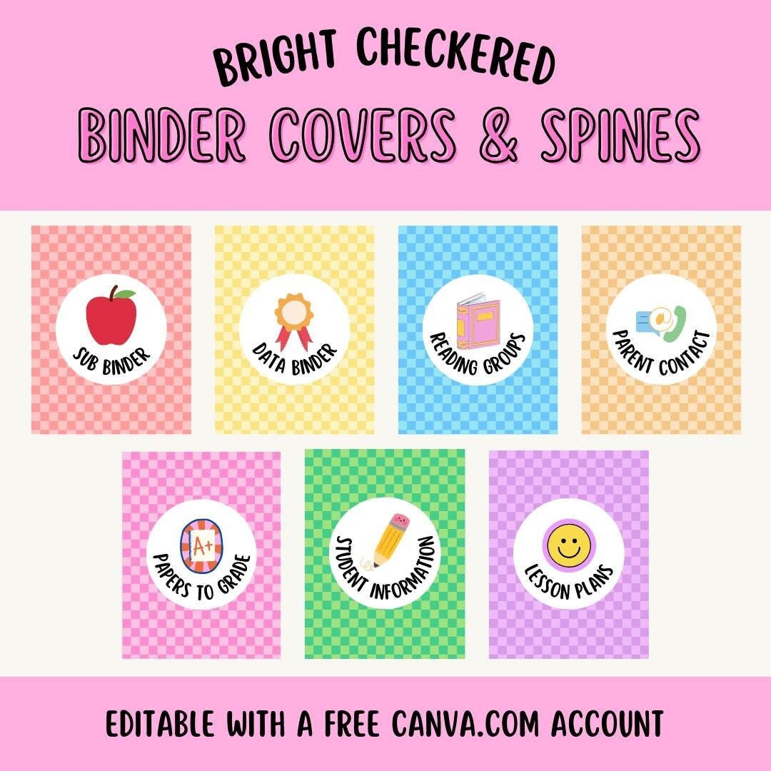 Editable Binder Covers and Spines Printable Binder Cover and Spines ...