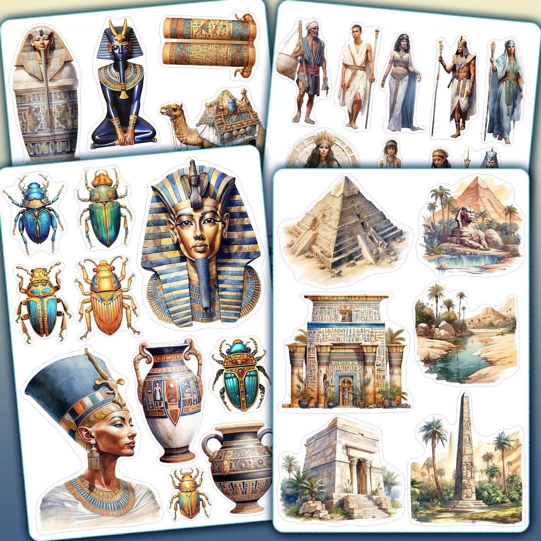 Ancient Egypt Theme Sticker Boards - Etsy