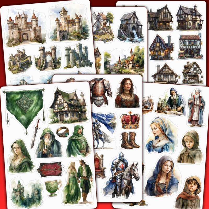 Medieval Scrapbook - Etsy