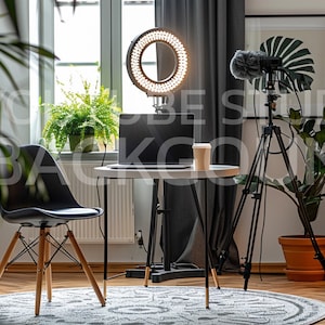 Digital Youtube Studio Background - Professional Virtual Backdrop for ...