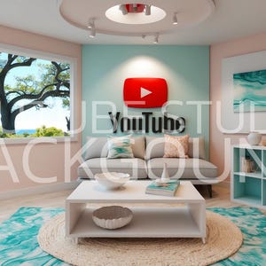 Digital Youtube Studio Background V.5 - Professional Virtual Backdrop ...