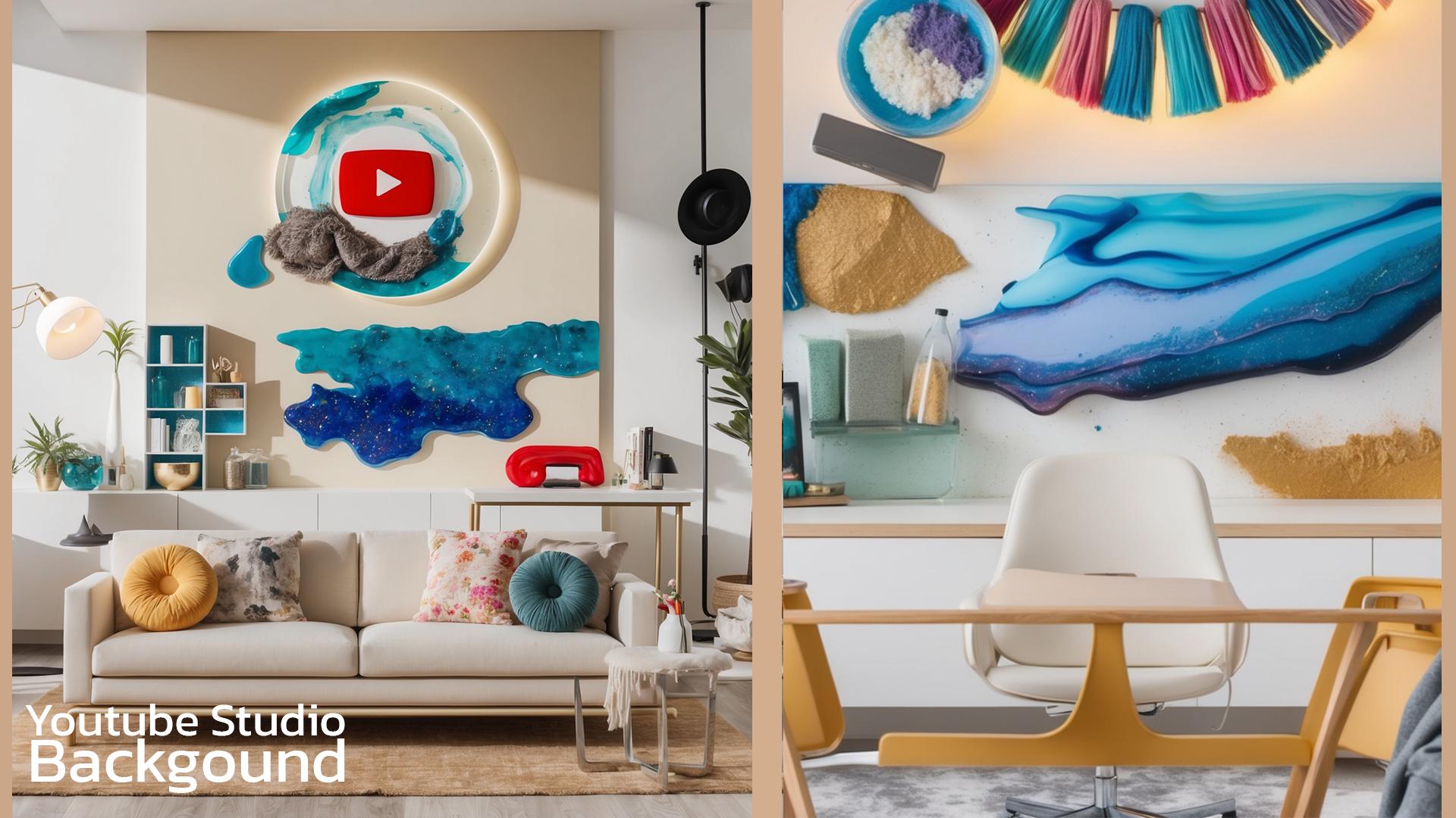 Digital Youtube Studio Background V.5 - Professional Virtual Backdrop ...