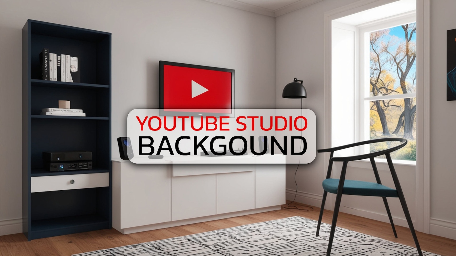 Digital Youtube Studio Background - Professional Virtual Backdrop for ...