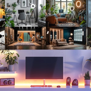 Digital Youtube Studio Background - Professional Virtual Backdrop for ...