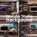 Digital Youtube Studio Background - Professional Virtual Backdrop for ...