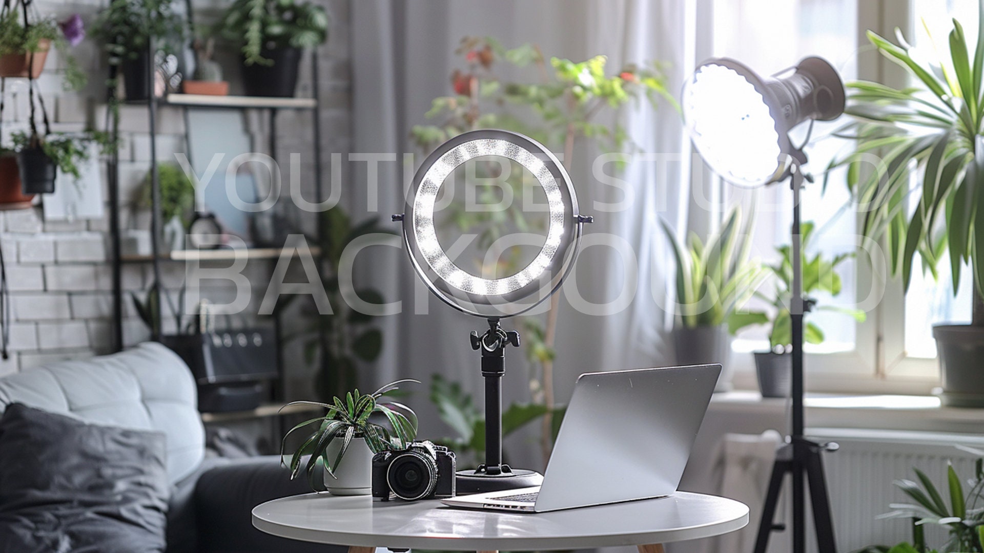 Digital Youtube Studio Background - Professional Virtual Backdrop for ...