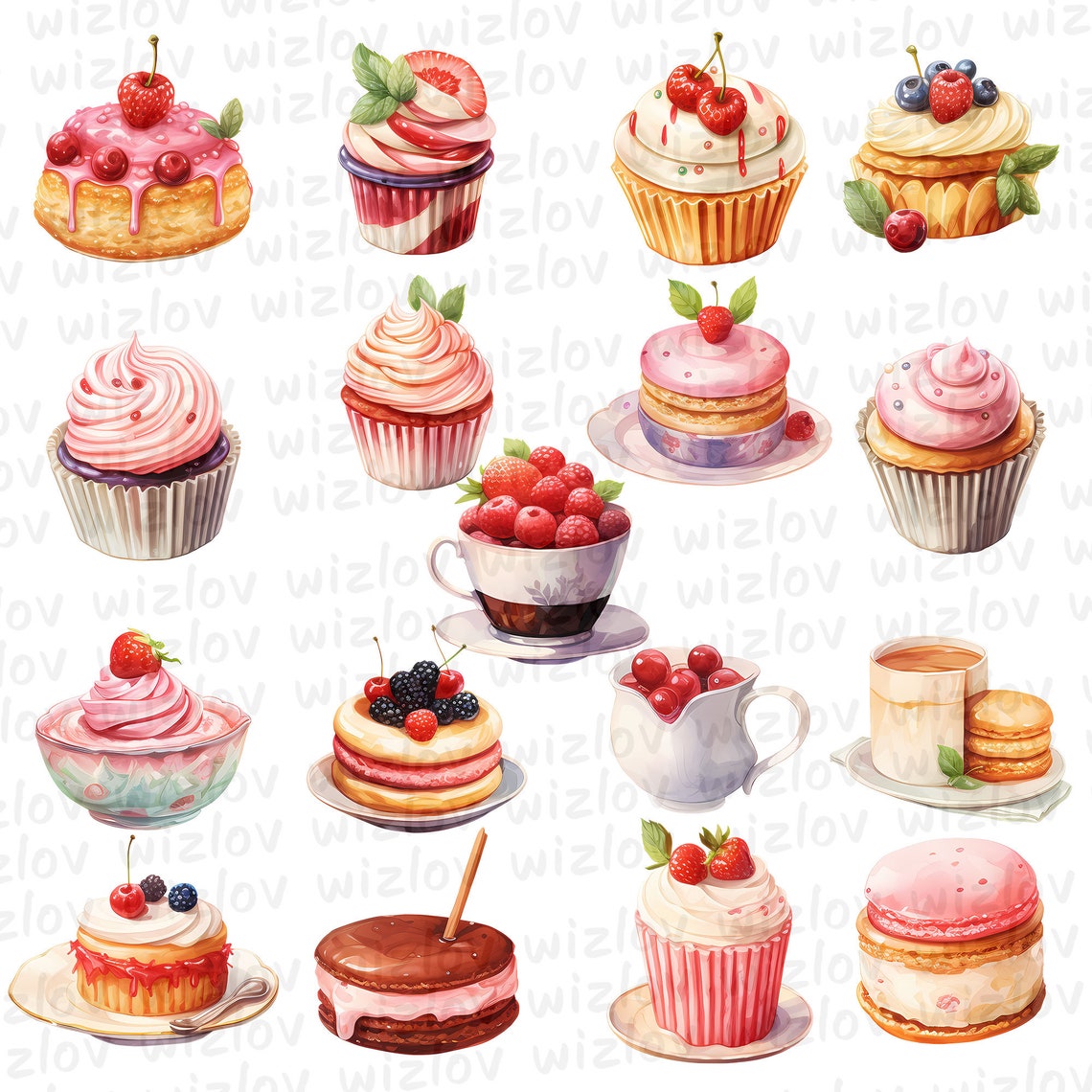 Sweet Treats PNG, Desserts PNG, Sweet Treats Clipart Dessert Clipart ...