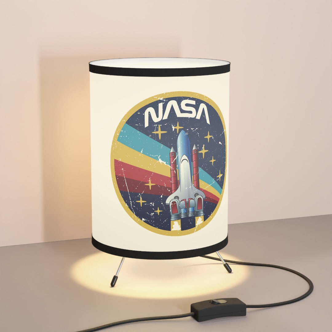 NASA Space Flight, NASA Patch Lamp, Modern Tripod Lamp - Etsy