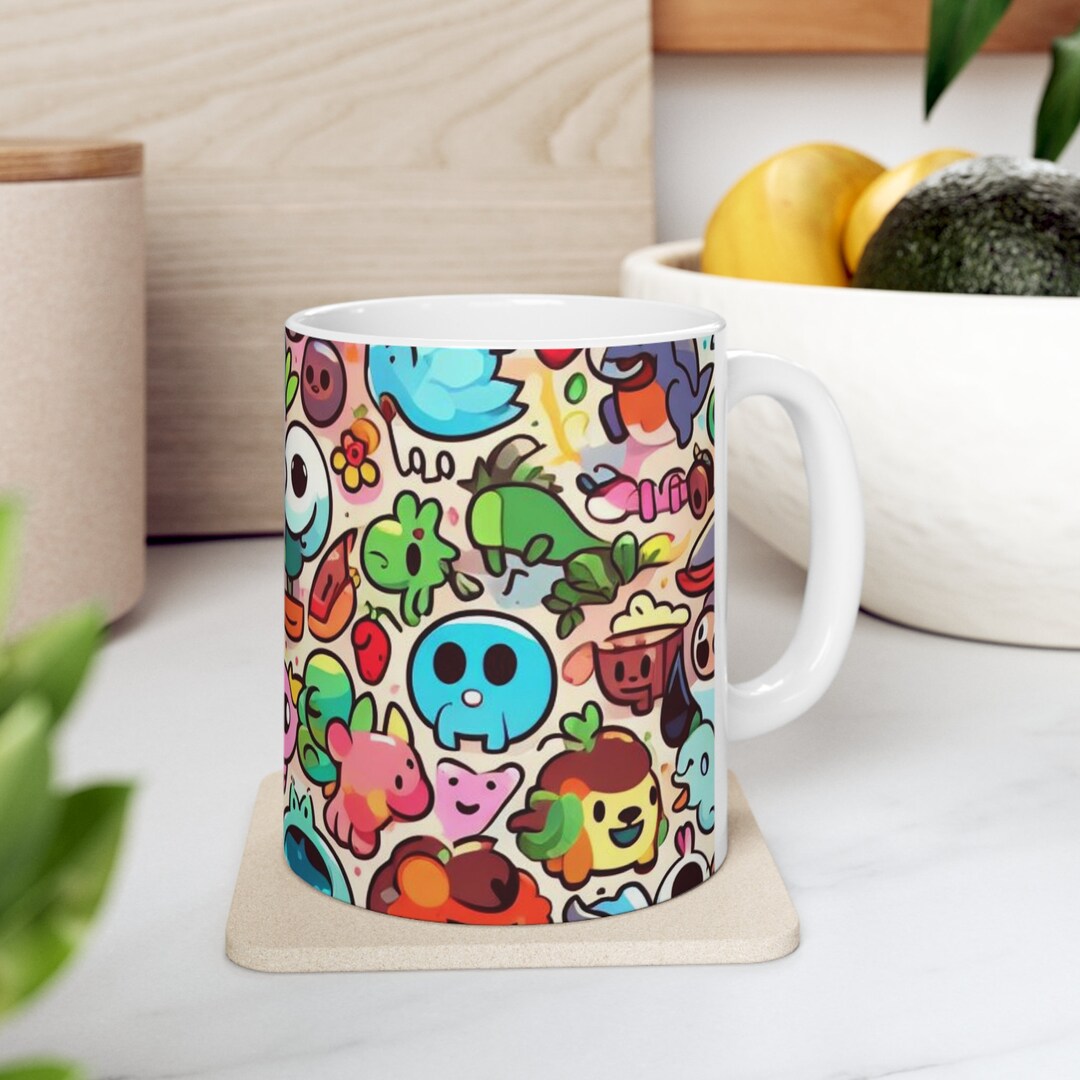 Fun and Cute Anime Coffee Mug, Anime Character Mugs, Cute Anime ...