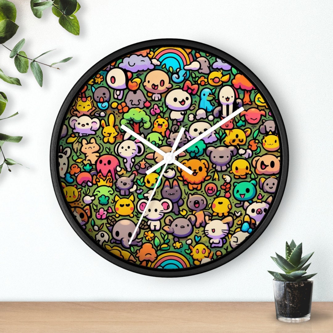 Little Critters Clock Cute Character Clock Creative Room - Etsy