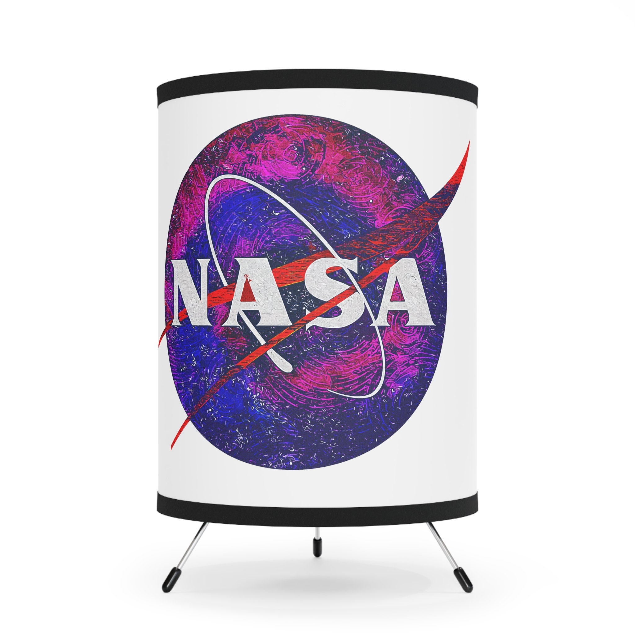 Purple NASA Patch NASA Space Lamp Space Theme Lamp Modern - Etsy