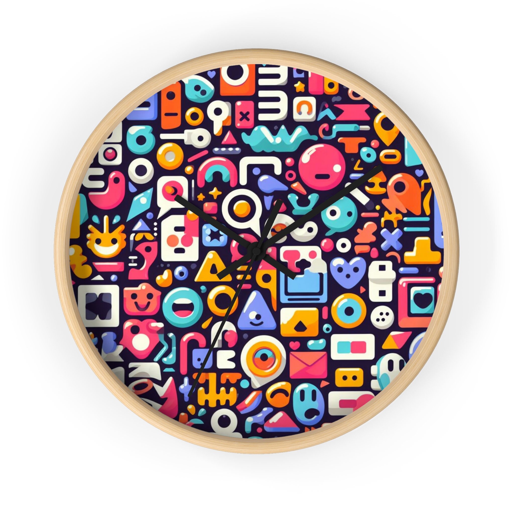 Retro Cute Clock Cute Characters Clock cute Character - Etsy