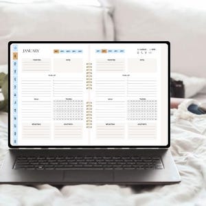 2025 Digital Planner Dragonball Goku Inspired Cover Hyperlinked for ...