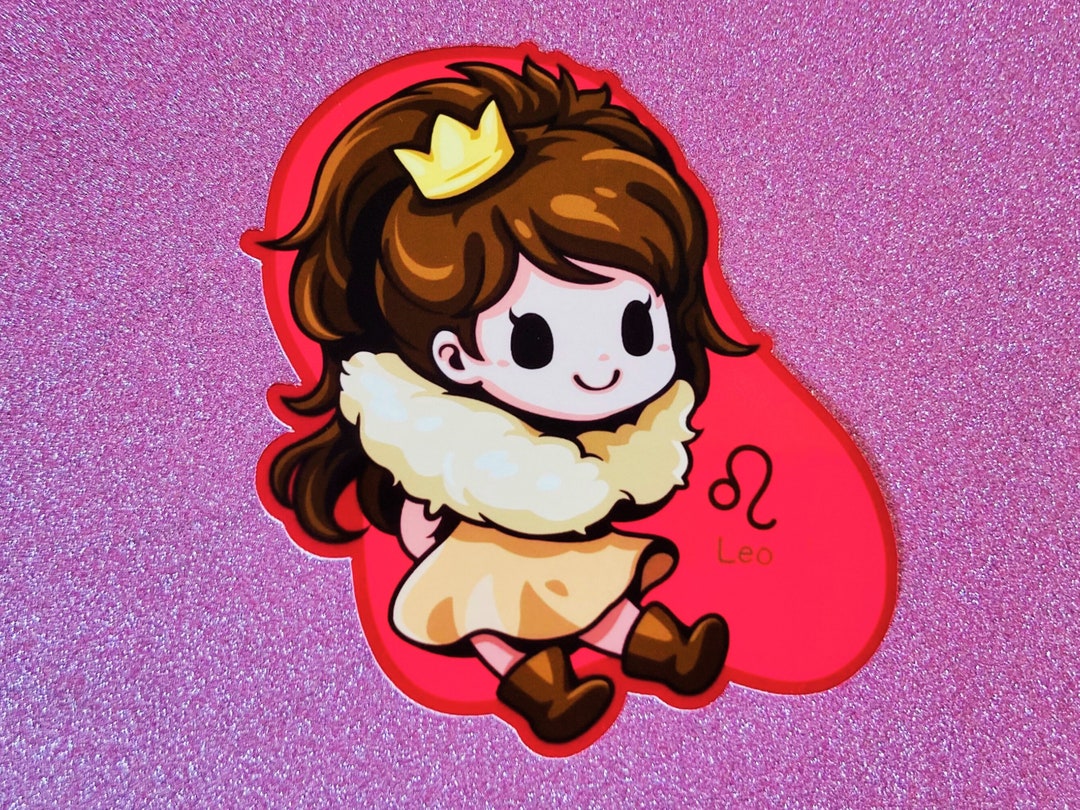 Leo Sticker, Astrology Sticker, Leo Zodiac Sign Sticker, Gift for Leo ...