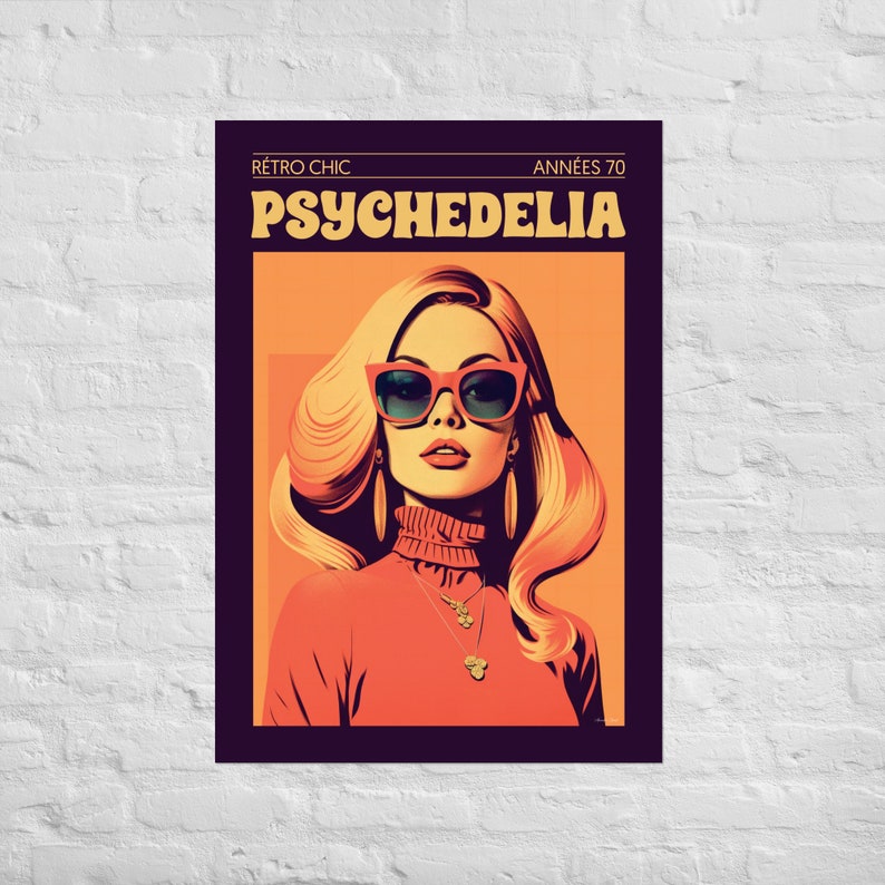 Vintage 70s Poster - Printable Pdf File - Isabelle - Etsy